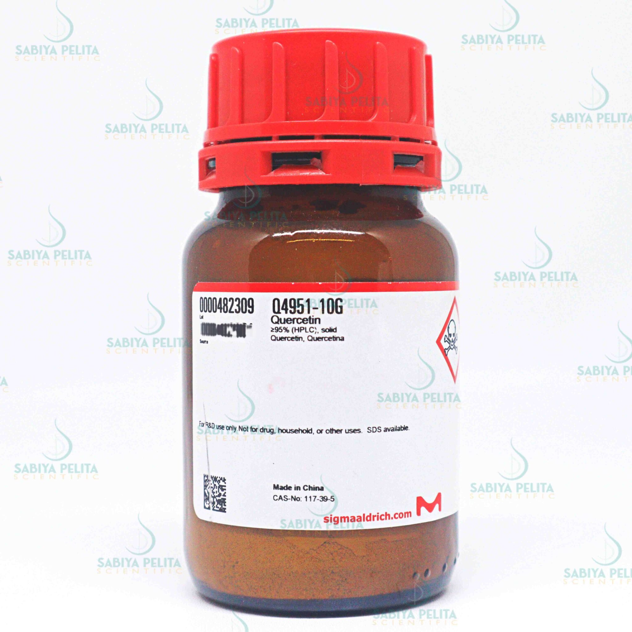 Quercetin (HPLC), solid, flavonoid antioxidant Sigma-Aldrich Q4951-10G ...